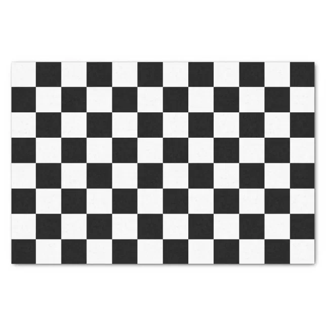 Black Checkered Tissue Paper | Zazzle
