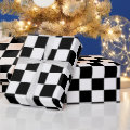 Black Checkered Wrapping Paper | Zazzle