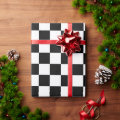 Black Checkered Wrapping Paper | Zazzle
