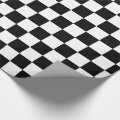 Black Checkered Wrapping Paper | Zazzle