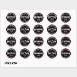 Black Cherry Labels DIY Lip Gloss Bath Body Gifts | Zazzle