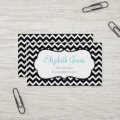Black Chevron Business Card | Zazzle