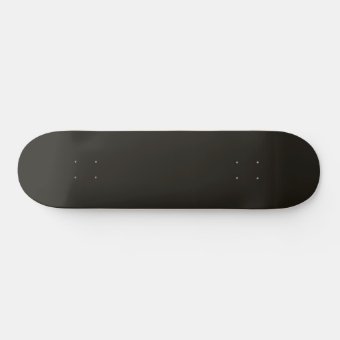Black chocolate (solid color) skateboard | Zazzle