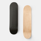 Black chocolate (solid color) skateboard | Zazzle