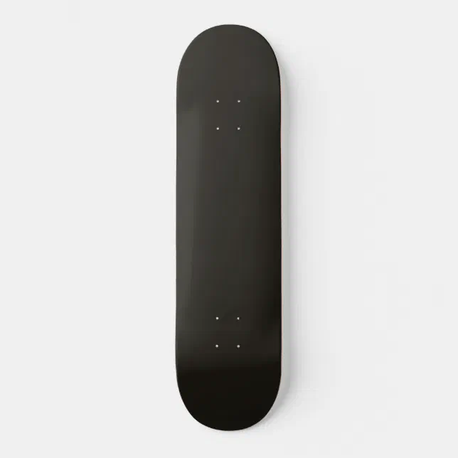 Black chocolate (solid color) skateboard | Zazzle