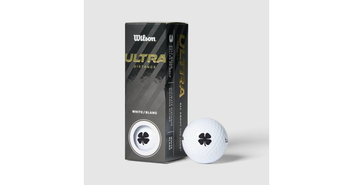 Black Clover Wilson Ultra golf balls 3 pk | Zazzle