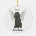 Black Cocker Spaniel Dog Sympathy Memorial Ceramic Ornament | Zazzle