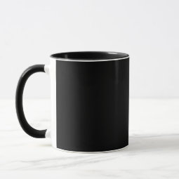 BLACK COFFEE MUG, TOTAL SOLID BLACK MUG | Zazzle