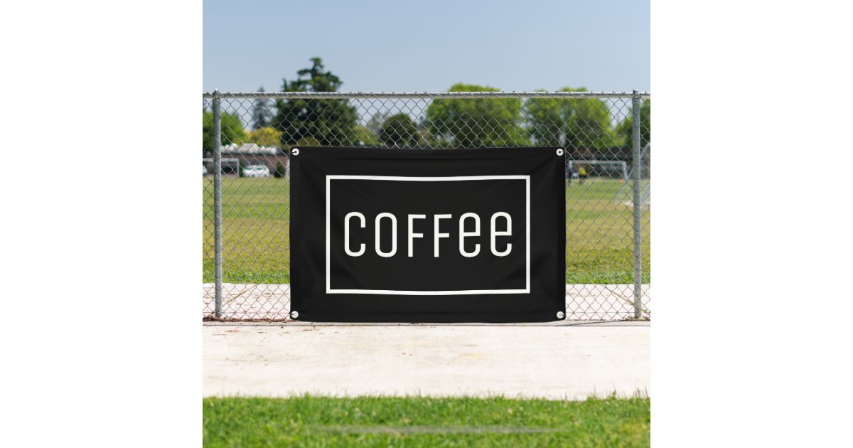 BLACK COFFEE SIGN | Zazzle