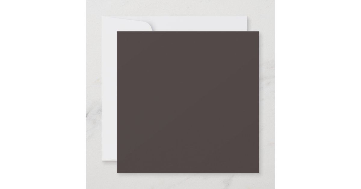 Black coffee (solid color) invitation | Zazzle