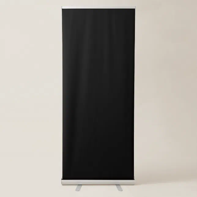 Black Color Best Vertical Retractable Banner | Zazzle