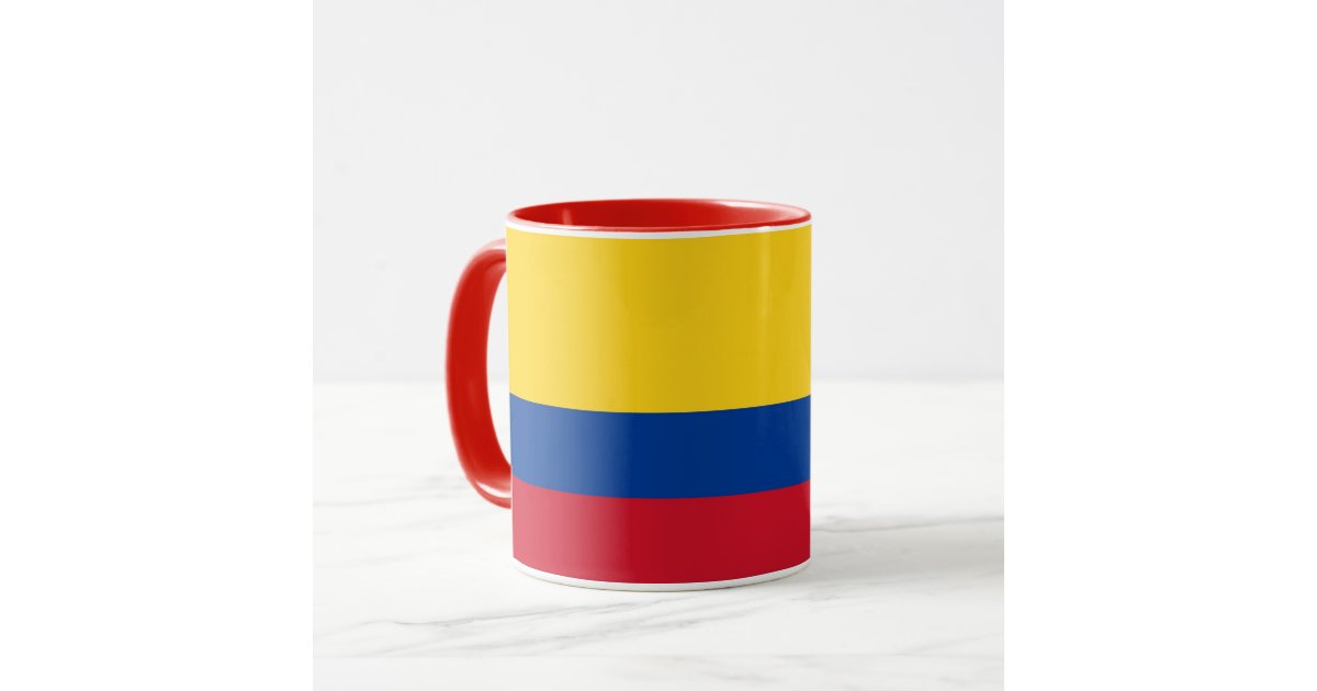 Black Combo Mug with flag of Colombia | Zazzle