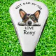 Black Corgi Peeking Puppy Customize Golf Head Cover | Zazzle
