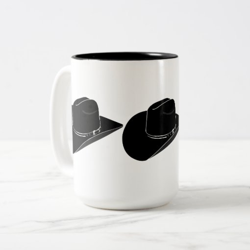 Black cowboy hat coffee mug | Zazzle
