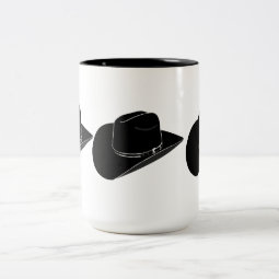 Black cowboy hat coffee mug | Zazzle