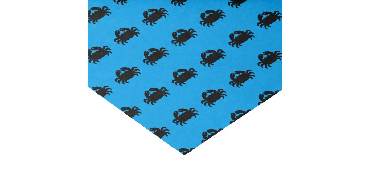 Black Crab Silhouette Tissue Paper | Zazzle