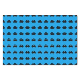 Black Crab Silhouette Tissue Paper | Zazzle