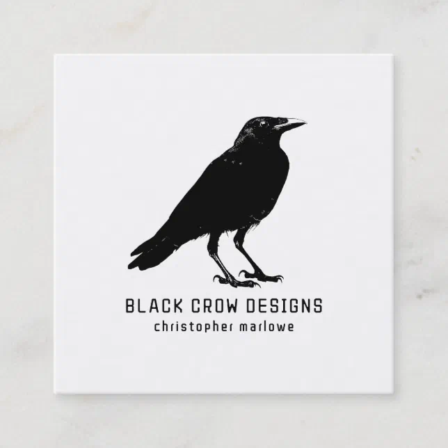 Black Crow Business Card | Zazzle