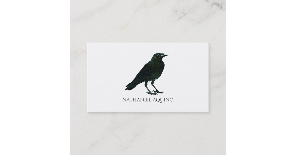 Black Crow Business Card | Zazzle