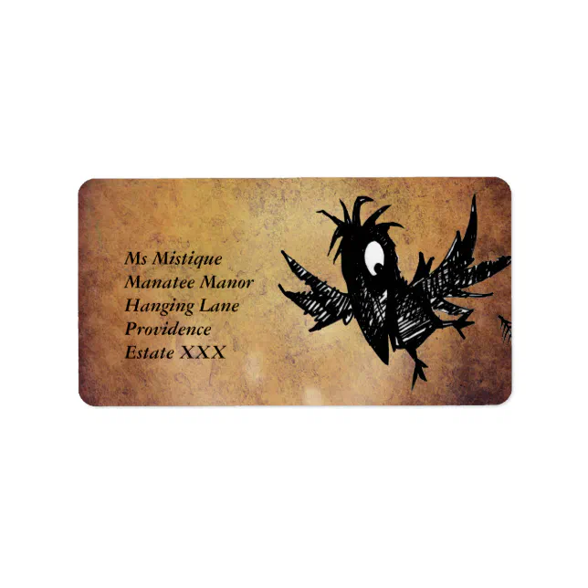 Black Crow Label | Zazzle