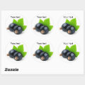 Black currants classic round sticker | Zazzle