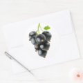Black currants classic round sticker | Zazzle
