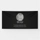 Black Custom Business Logo Company Promotional Banner | Zazzle
