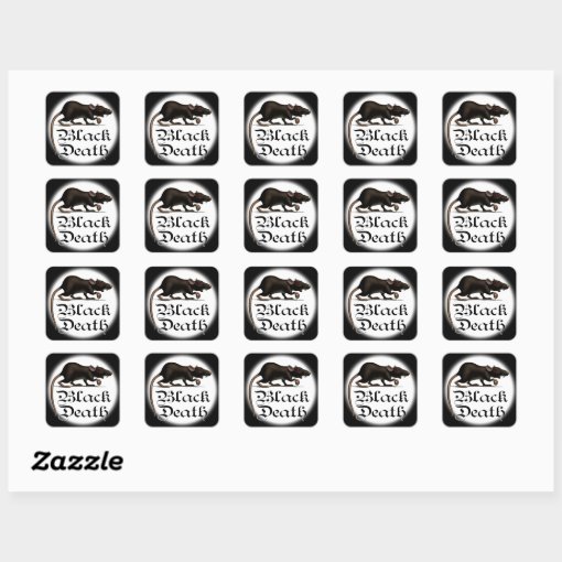 Black death Rat Stickers | Zazzle