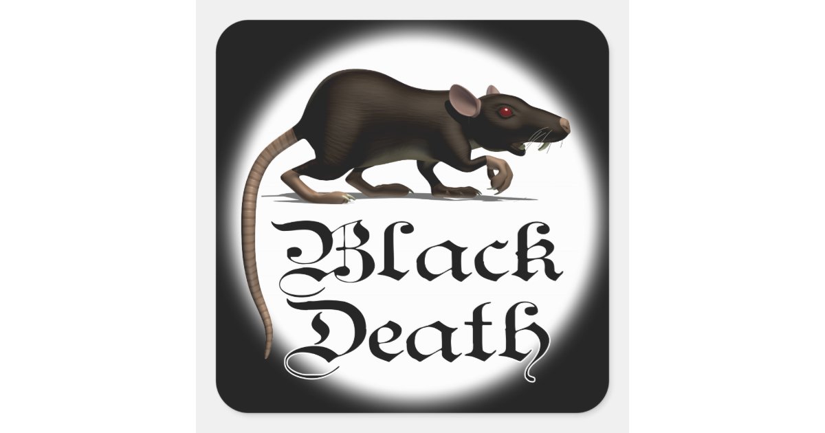 Black death Rat Stickers | Zazzle.com