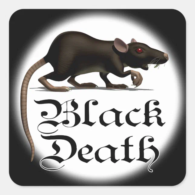 Black death Rat Stickers | Zazzle