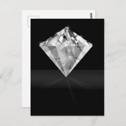 Black Diamond Gem Postcard | Zazzle
