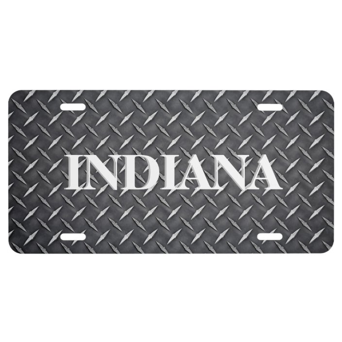 Black Diamond Plate State License Plate | Zazzle.com