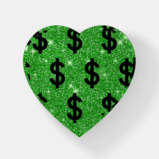 Black Dollar Sign Money Entrepreneur Wall Street Paperweight | Zazzle