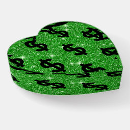 Black Dollar Sign Money Entrepreneur Wall Street Paperweight | Zazzle