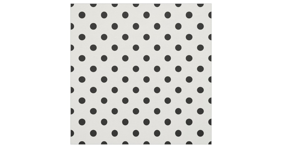 black-dots-fabric-zazzle