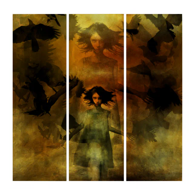 Black Dreams Triptych | Zazzle