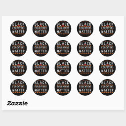 Black Educators Matter Black History Pride Africa Classic Round Sticker ...
