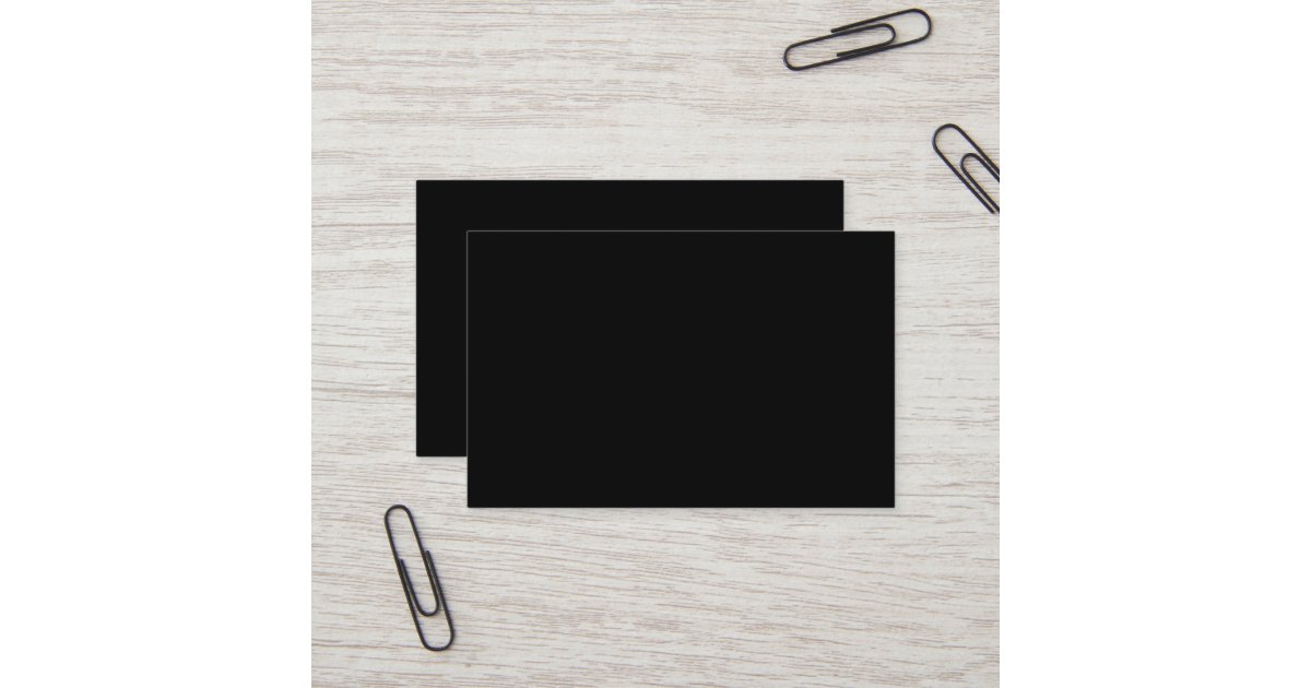 Black European Business Card | Zazzle