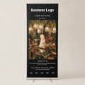 Black Event Planning Business Photo Social Media Retractable Banner ...
