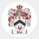 BLACK FAMILY CREST - BLACK COAT OF ARMS CLASSIC ROUND STICKER | Zazzle