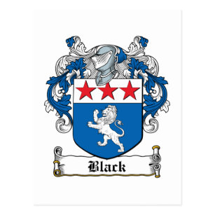 Black Coat Of Arms Postcards - No Minimum Quantity | Zazzle