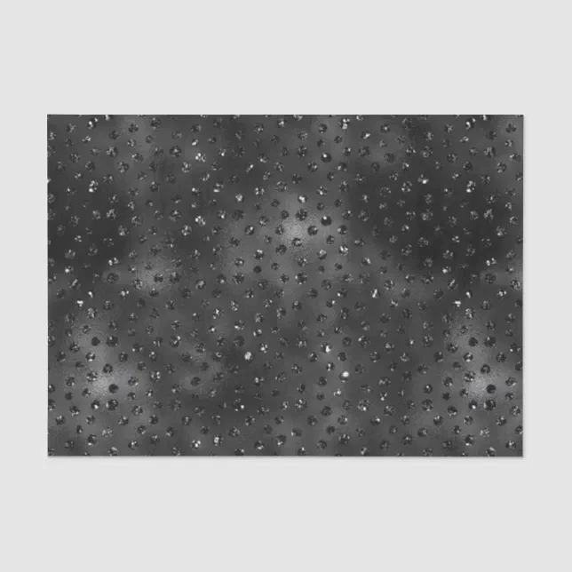 Black Faux Glitter Cheetah Spots Tissue Paper | Zazzle