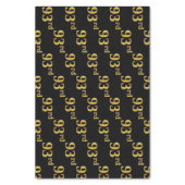 Black, Faux Gold 93rd (Ninety-Third) Event Tissue Paper | Zazzle