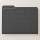 Black Faux Leather Embossed Geometric Pattern File Folder | Zazzle