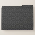 Black Faux Leather Embossed Geometric Pattern File Folder | Zazzle