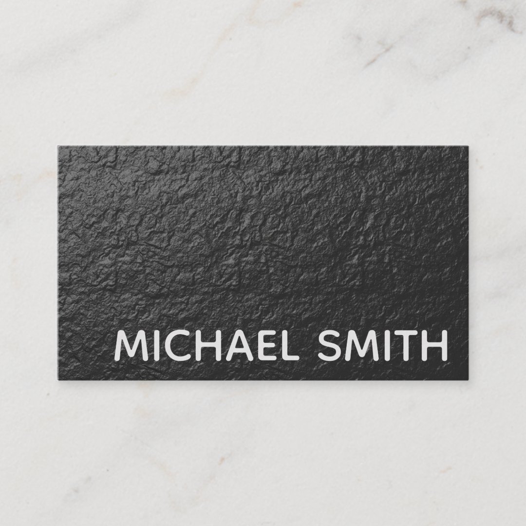 Black Foil Texture Business Card | Zazzle