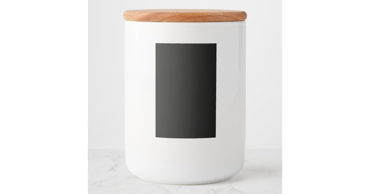 Black Food Label | Zazzle