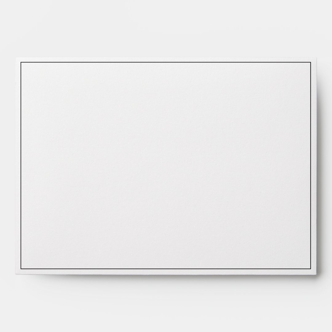 Black Frame Sympathy Memorial Funeral Condolence Envelope | Zazzle