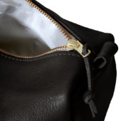 Black Full Grain Italian Leather Dopp Kit | Zazzle