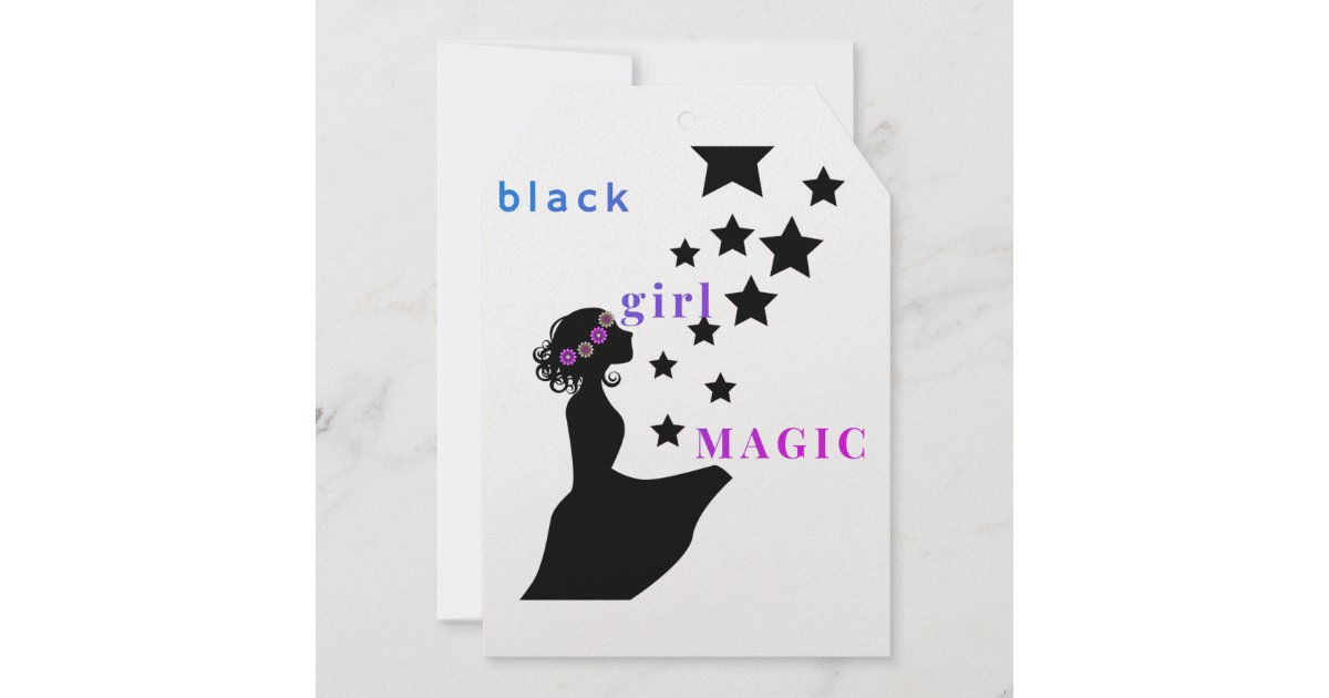 Black Girl Magic Invitation | Zazzle